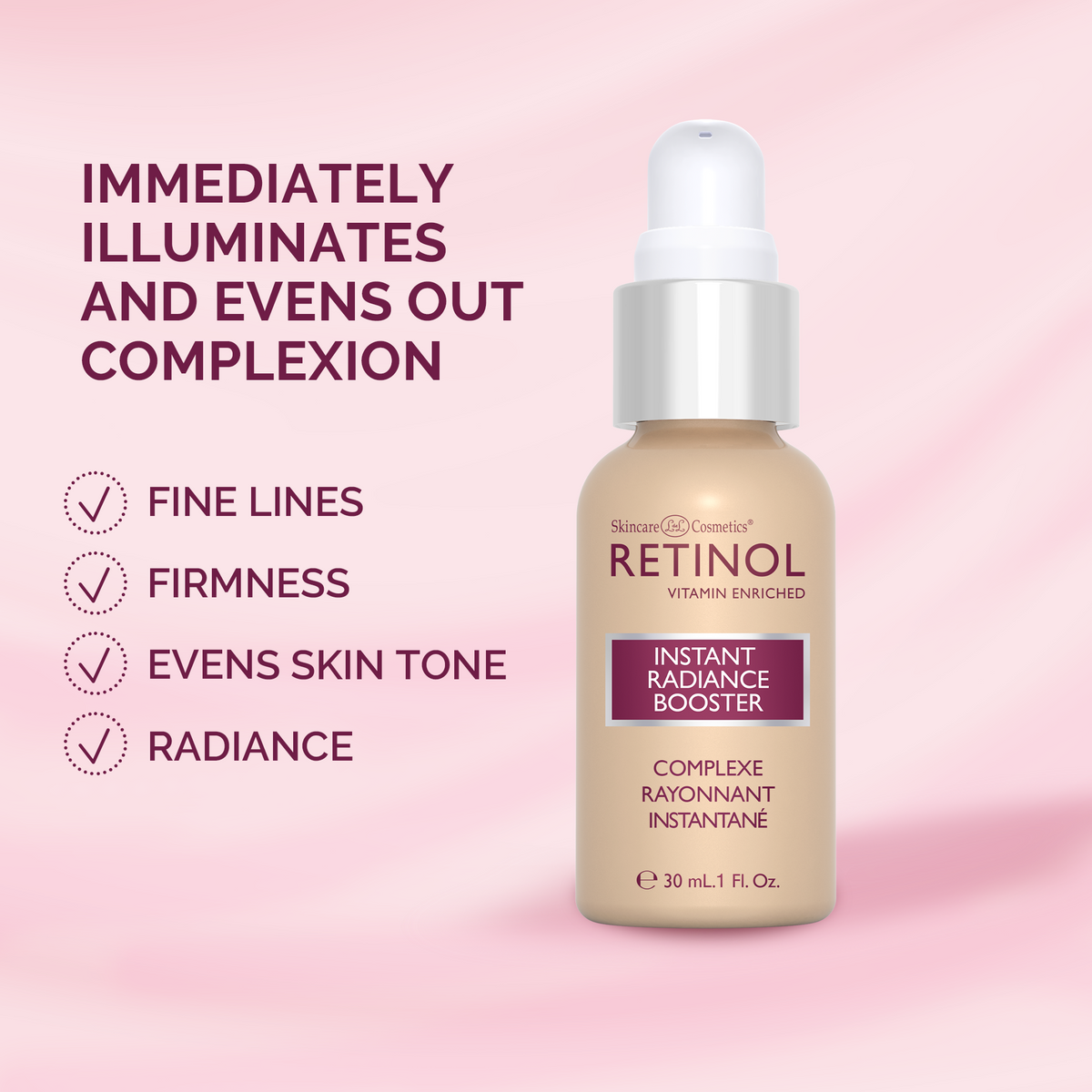 Instant Radiance Booster – Skin Illuminating Retinol Primer – Livaura